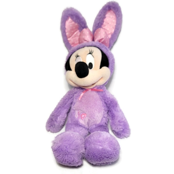 Disney | Toys | Disney Store Minnie Mouse Purple Easter Bunny 8in Ears ...